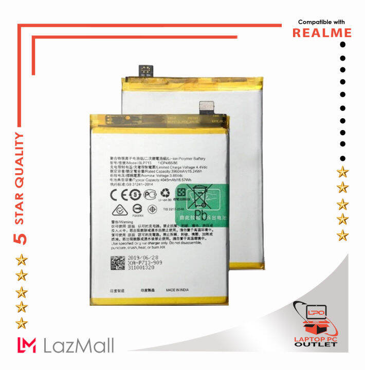 Realme 3 Pro RMX1851 Battery Replacement BLP-713 3.8V 15.57Whr ...