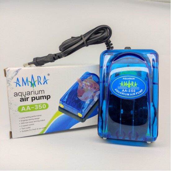 Pompa Aerator Amara AA-350 Dua Lubang / Pompa Aerator Aquarium / Pompa ...