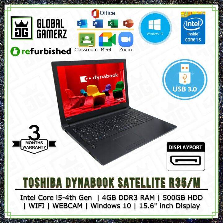 Toshiba Dynabook Satellite R35/M Intel Core i5-4th Gen / 4GB DDR3 RAM ...