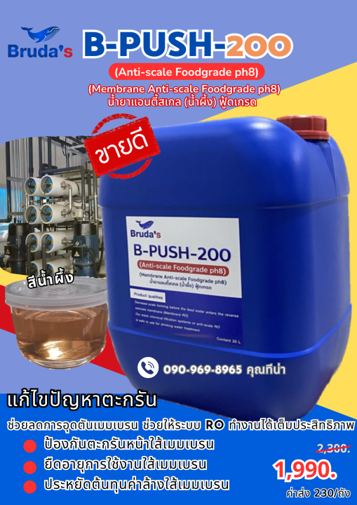 น้ำยาแอนตี้สเกล (น้ำผึ้ง) ฟู้ดเกรด B-PUSH-200 | Lazada.co.th