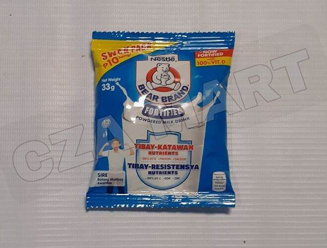 Bear Brand Fortified Powdered Milk Drink - Swak Pack 33 Grams | Lazada PH