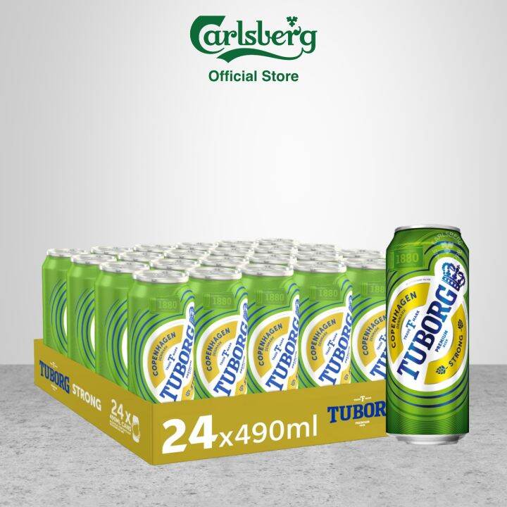 Tuborg Strong Beer 490ml Can (Pack of 24) | Lazada Singapore
