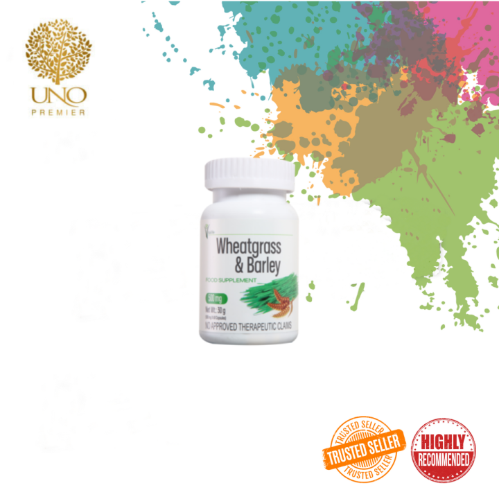 [Best seller] UNO Wheat Grass and Barley 60 capsule source vitamins A,C ...