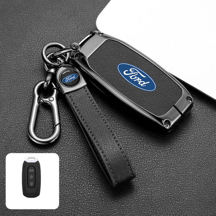 【Available】Zinc Alloy Leather Car Key Cover For Ford Territory 2020 ...
