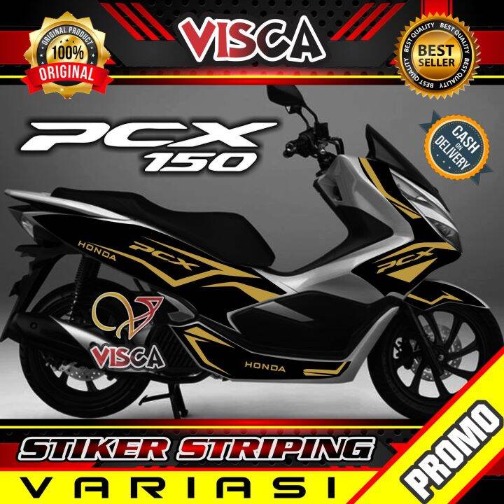 Stiker Striping Pcx 150 Variasi List Gold | Lazada Indonesia