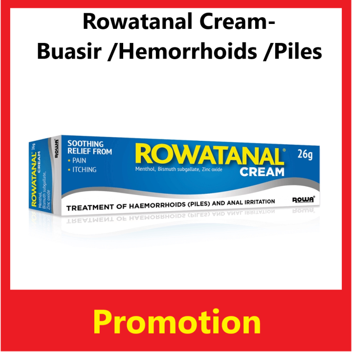 Rowatanal Cream (26g) (To Treat Buasir / Haemorrhoids / Piles) | Lazada