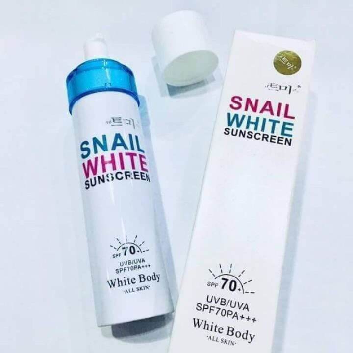 Snail White Sunscreen Spf 70+ with freebies | Lazada PH