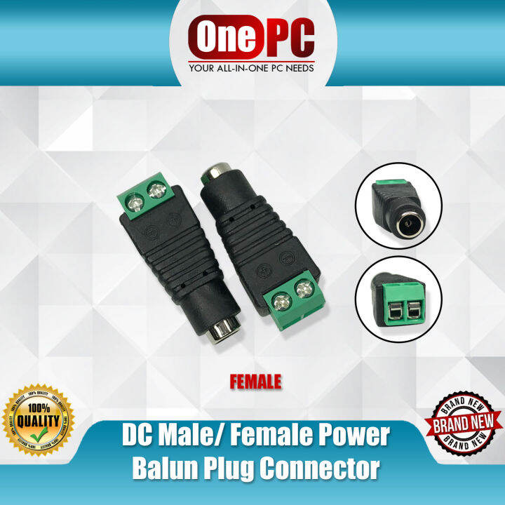 DC Female Power Balun Plug Connector | Lazada PH