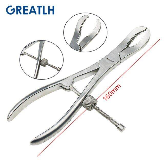 Stainless Steel Toothed Phalanges Reduction Forceps Autoclavable Bone ...