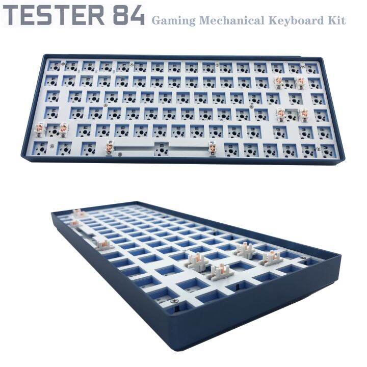 TES84 Hot Swap Mechanical Keyboard Kit Wired Detachable Cable RGB Back ...