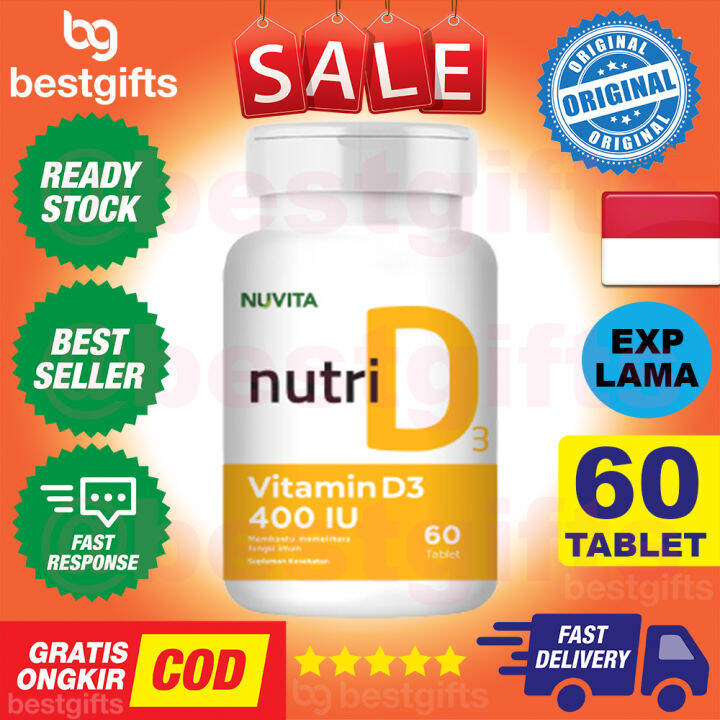 NUVITA NUTRI D3 400 IU VITAMIN D 400IU MENINGKATKAN SISTEM IMUNITAS ...