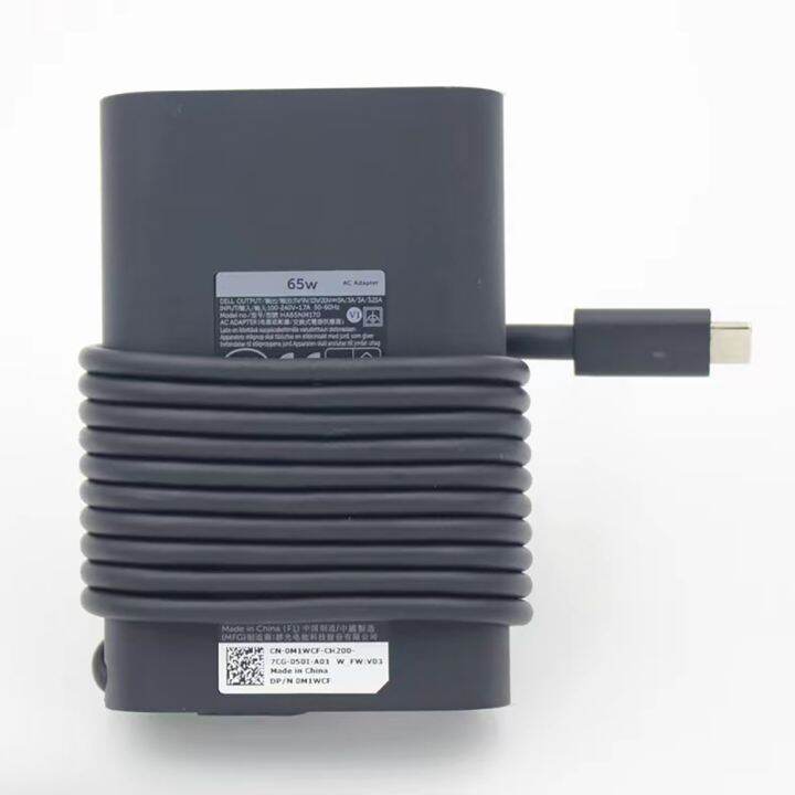 Type C 65W Charger For Dell Latitude XPS 13 9360 13 9365 2in1 13 9370 ...