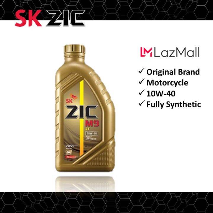 Zic M9 Motorcycle Oil 10W-40 Fully Synthetic 1L and 800ml | Lazada PH