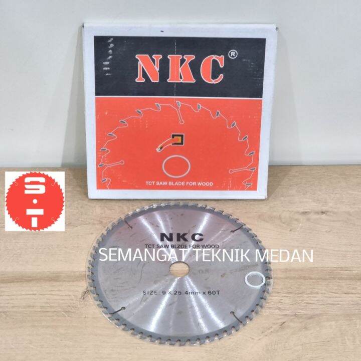 9" 9 MATA PISAU GERGAJI POTONG KAYU CIRCULAR SAW 60T 60 T 9X60T NKC ...