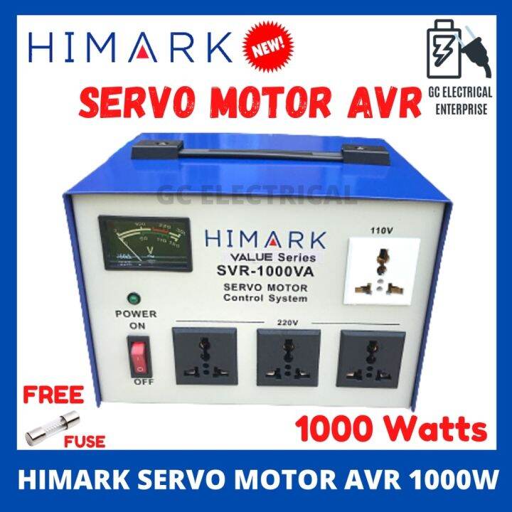 Himark AVR Automatic Voltage Regulator 1000watts SVR-1000VA Servo Type ...