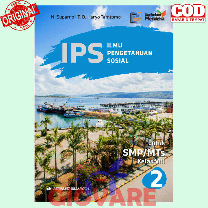 BUKU IPS KELAS 8 ERLANGGA KURIKULUM MERDEKA | IPS SMP/MTS KLS.8/KM | Lazada Indonesia
