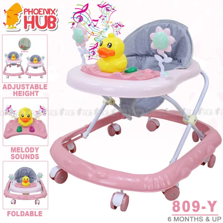 Phoenix Hub 809-Y Baby Walker with Music and Adjustable Height | Lazada PH