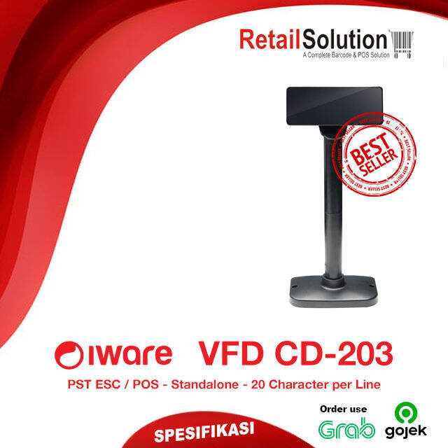 Customer Pole Display USB - VFD-CD203 / VFDCD203 / VFD CD 203 / CD203 | Lazada Indonesia