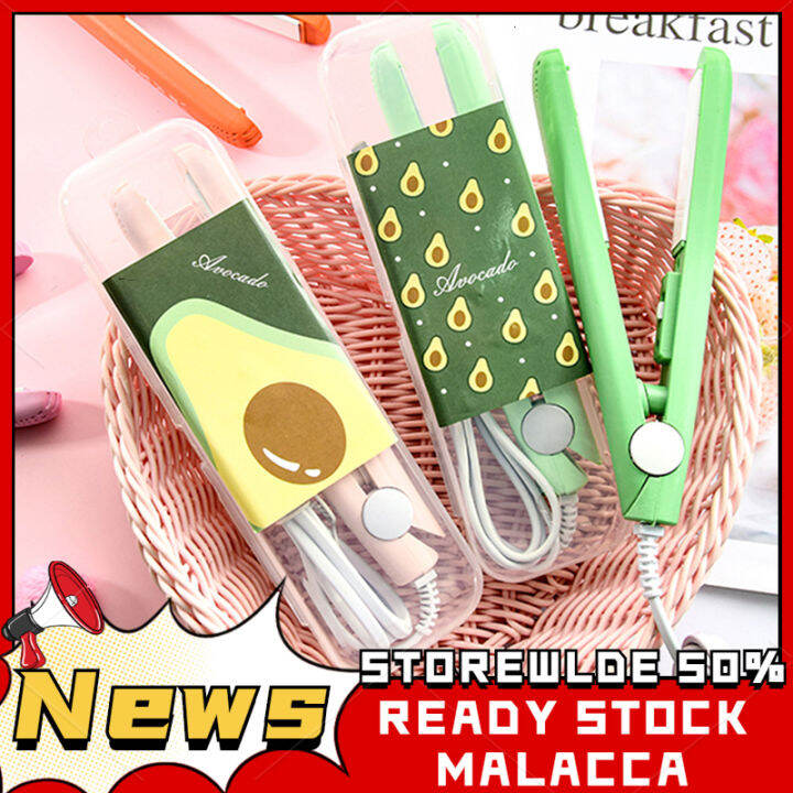 Mini Portable Electric Splint Flat Iron Ceramic Hair Curler ...