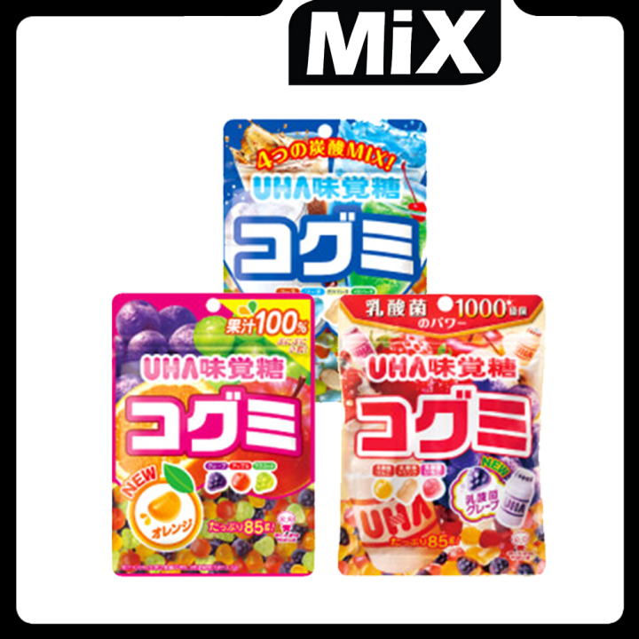 悠哈 味觉糖 KOGUMI 软糖 饮料味/乳酸菌味/杂果味 85克 UHA 味觉糖 Kogumi Gummy Candy Drink ...