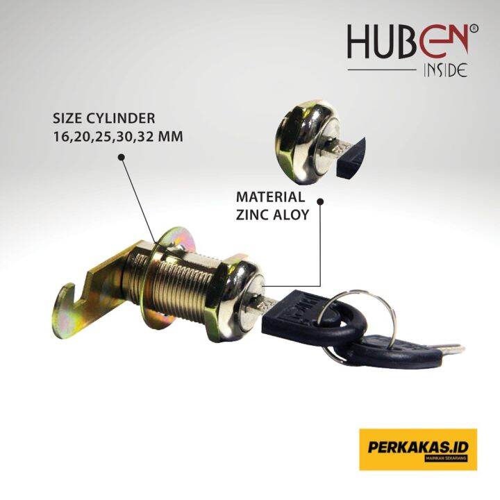 Kunci Laci Lemari Kait Alloy Camlock HL-103 HUBEN | Lazada Indonesia