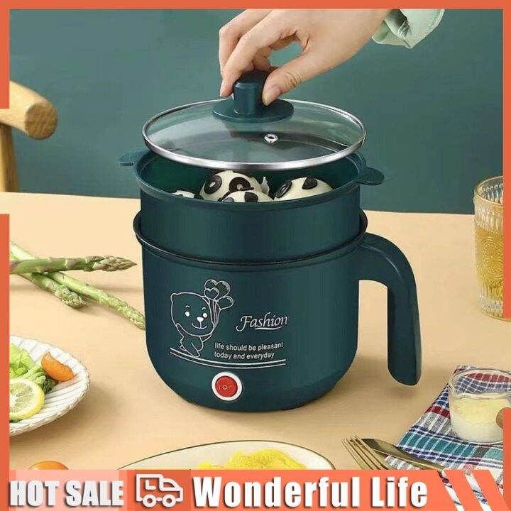 Mini Rice Cooker Small 1.8L Multi Electric Hot Pot Cookers Non-Stick ...