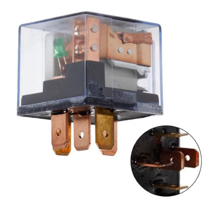 12V Transparent Horn Driving Relay Socket 5pin Automotive Transparent ...