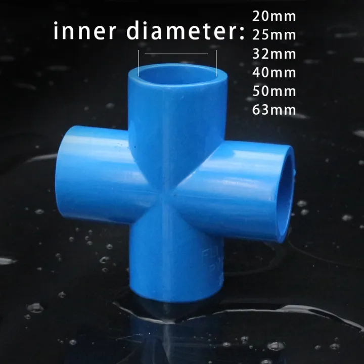 PVC water supply pipe fittings joint Pipe Cross connector Industry ...