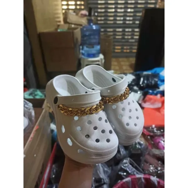 【Big Promotion】Bae Clog Crocs Classic Slide For Kids with chain and ...