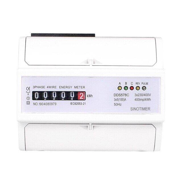 Mounting Rail DIN 35mm Measurement Electricity Consumption Power ...