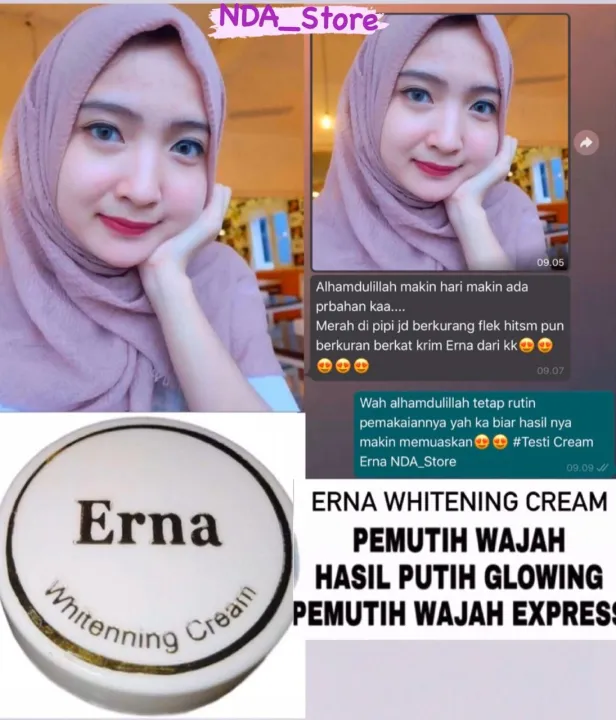 CREAM ERNA PENCERAH WAJAH // PELICIN WAJAH CREAM RACIKAN/ KRIM KINCLONG ...