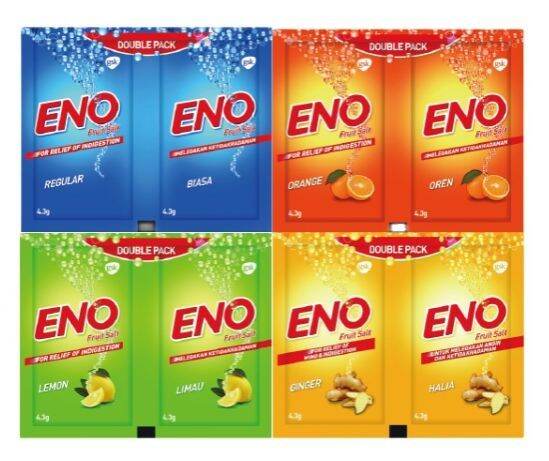 Eno Powder sachet 4.3g x 2 (Original/Lemon/Ginger/Orange) | Lazada