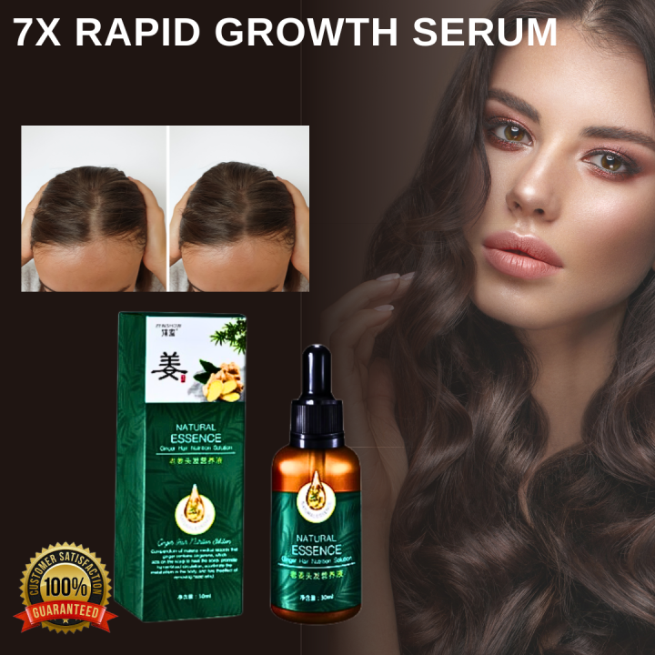 Natural Ginger Hair Serum Hair Grower For Men Original 10 X Faster For