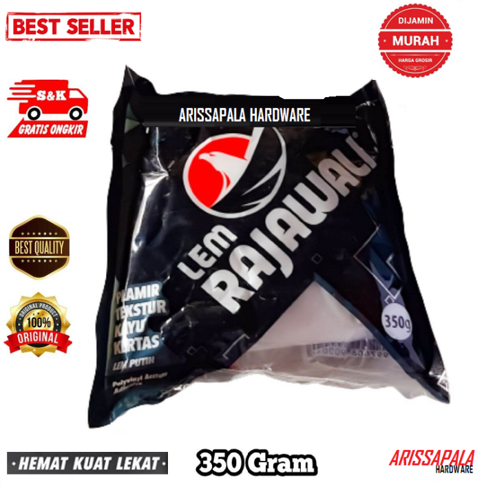 LEM RAJAWALI LEM PUTIH KAYU KERTAS PLAMIR PLAMUR SERBAGUNA | Lazada ...