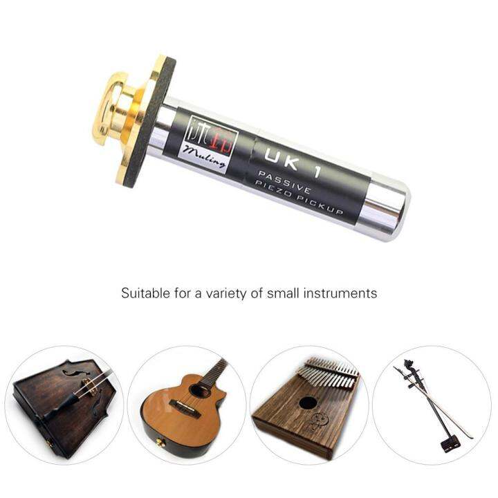 Passive Piezo Pickup Instrument Transducer Combine with Tail Nail for ...