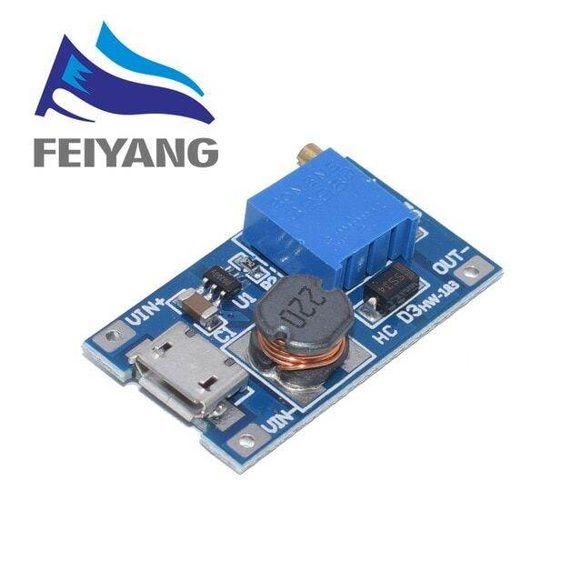 5pcs Mt3608 2a Max Dc-dc Step Up Power Module Booster Power Module 3-5v To 5v/9v/12v/24v ...