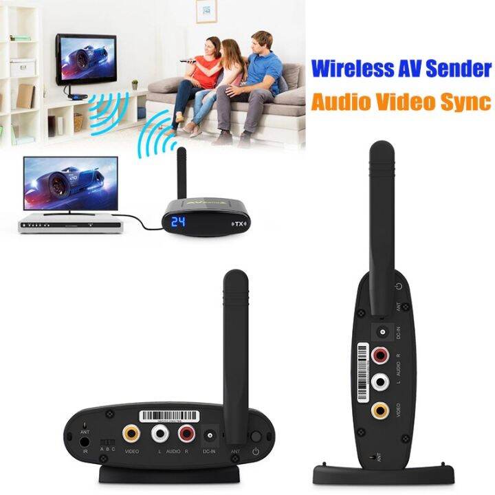 5.8G RCA Wireless AV Sender Audio Video Transmitter Receiver Kit TV Set ...