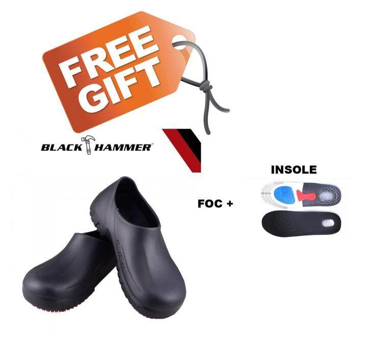 Black Hammer Black Safety Clogs BHC-S077 | Lazada