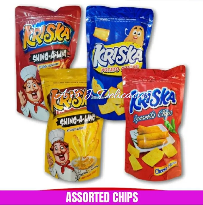 Kriska Chips (150g Cornchips & Peanuts / Cornchips Cheese Flavor) (100g ...