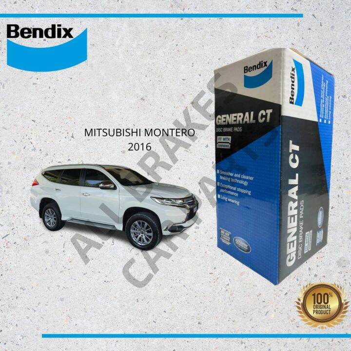 Bendix Brake Pad Front for Mitsubishi MONTERO SPORT, STRADA 2016-2022 (DB-1916 GCT) | Lazada PH