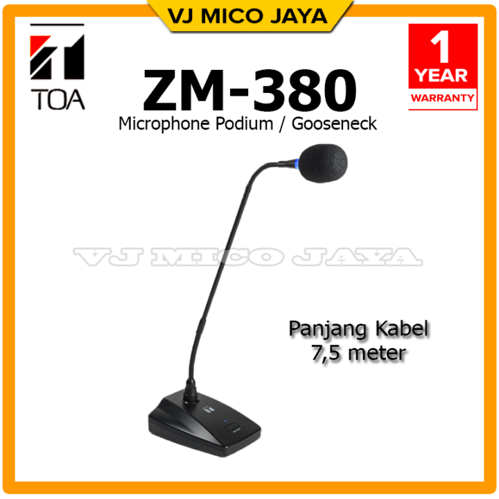 TOA ZM-380 Gooseneck Microphone / Mikropon Podium | Lazada Indonesia
