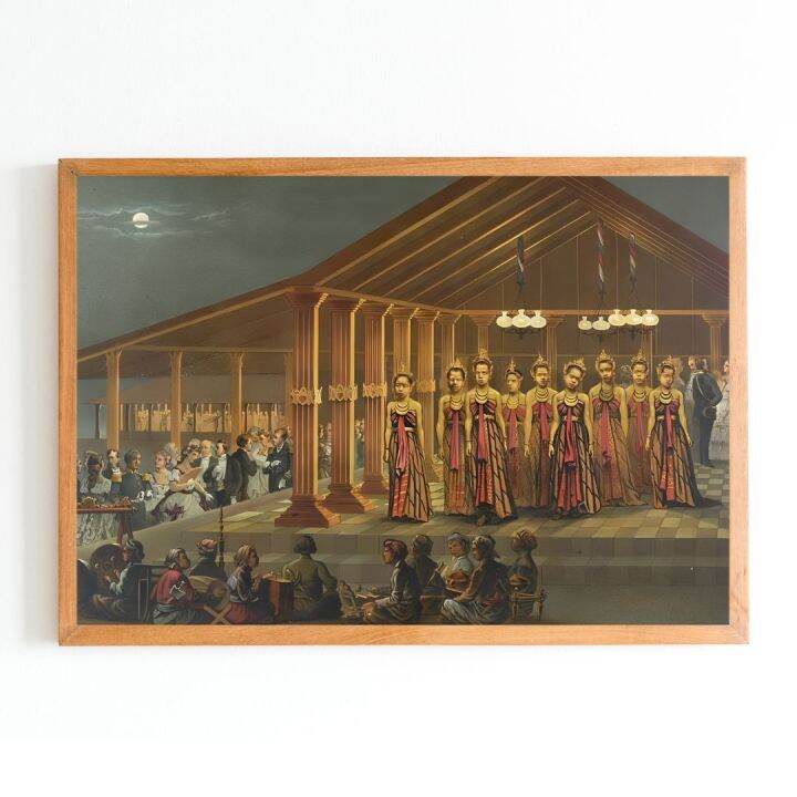 Lukisan Cetak Gambar Penari Bedoyo di Istana Kesultanan Yogyakarta ...