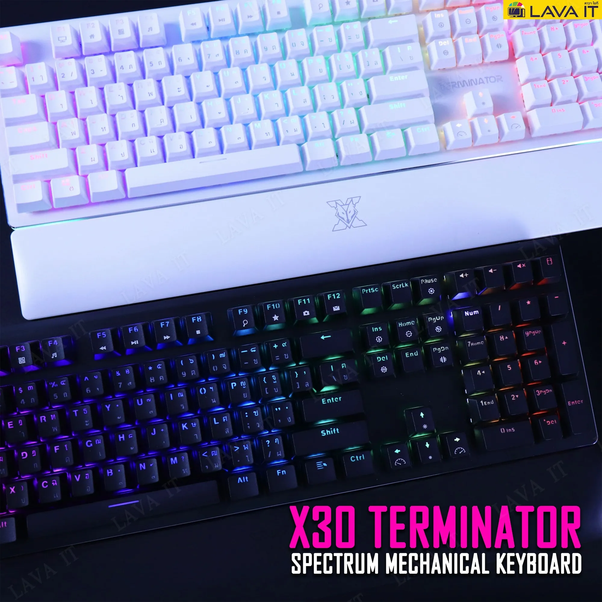 Nubwo X30 TERMINATOR RGB Gaming Keyboard คีย์บอร์ดเกมมิ่ง ปรับแต่งแสง ...