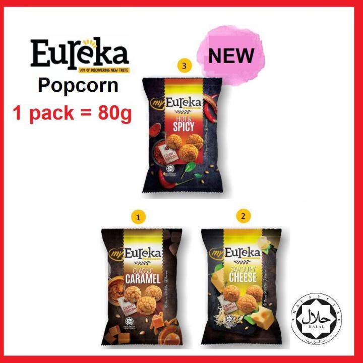 EUREKA POPCORN 80g x 3 (mixed flavours) (HALAL) | Lazada