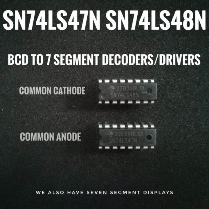 1pc SN74LS47N SN74LS48N 74LS47 74LS48 7447 7448 BCD to Seven Segment ...