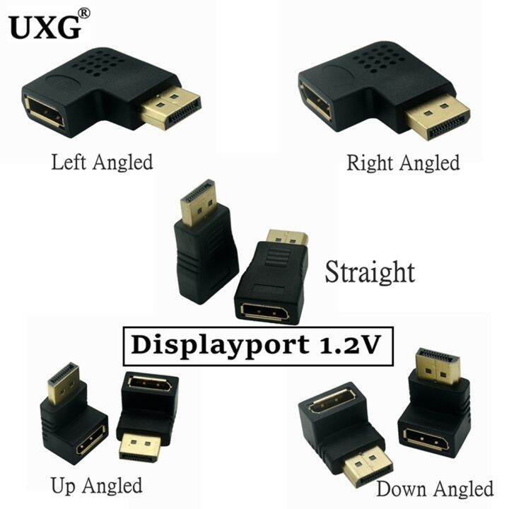 90 degree Angle Displayport 1.2 converter UP down Displayport adapter ...