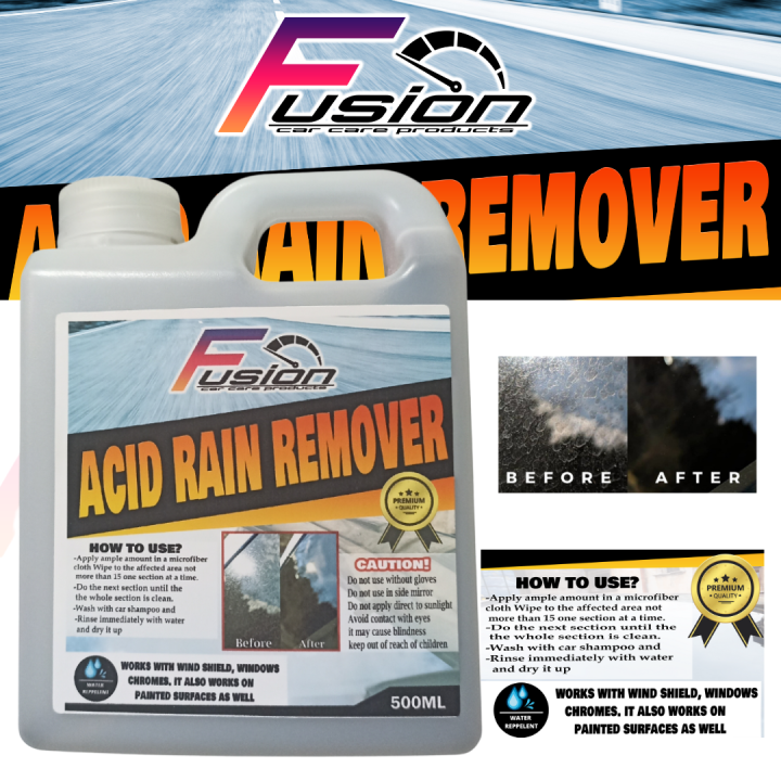😍Fusion Acid rain remover/Water marks remover 500ml 😍water marks for ...