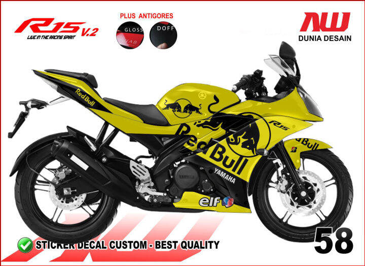 Sticker Decal R15 V.2 desain 58.. Sticker Decal Yamaha R15 V2 ...