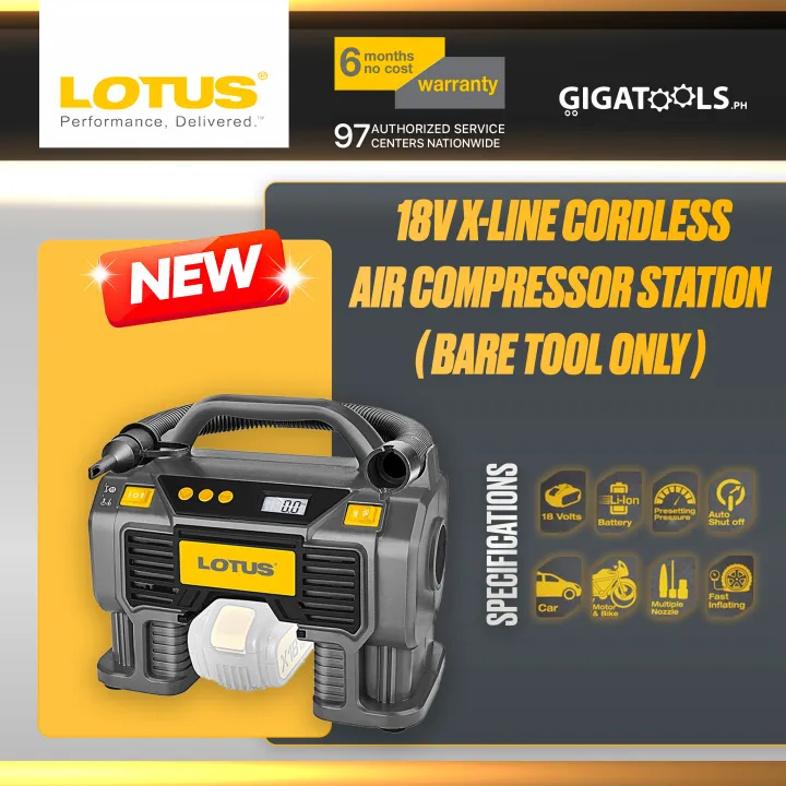 *NEW* Lotus LTCC18VLI X-LINE Cordless Air Inflator Compressor Station ...