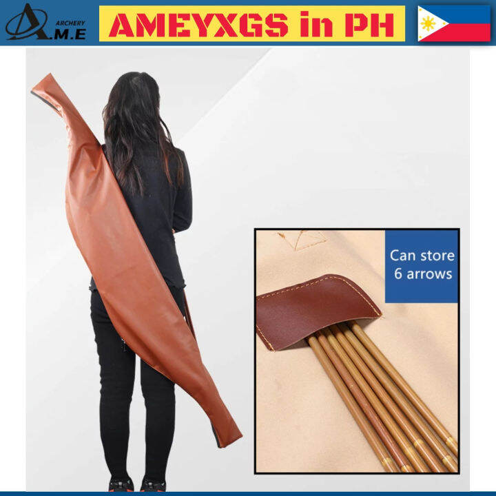 Arrow Bag Portable Longbow Horse Bow Container Archery Traditional Bow ...